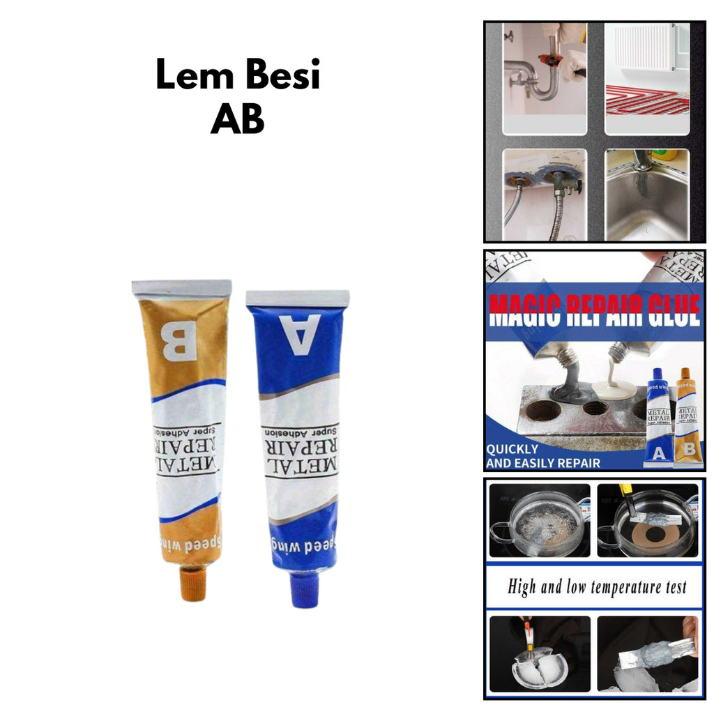 Jual SPCR Lem Besi AB Dua Komponen Bahan Epoxy Resin Tahan Suhu Ekstrem ...