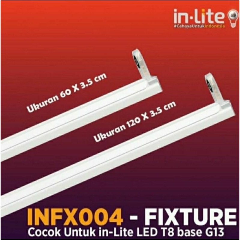 Jual Kap Neon TL LED T8 Inlite 9 Watt 60 Cm Rumah Lampu Panjang 60Cm In-Lite | Shopee Indonesia