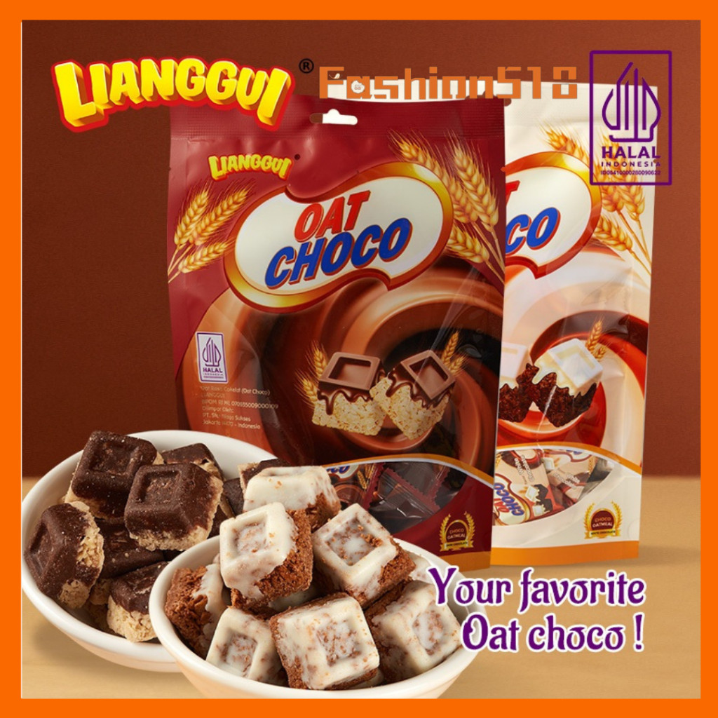 Jual Oat Choco Lianggui Oatmeal Rasa Cokelat Oatmeal Rasa Cokelat Putih ...
