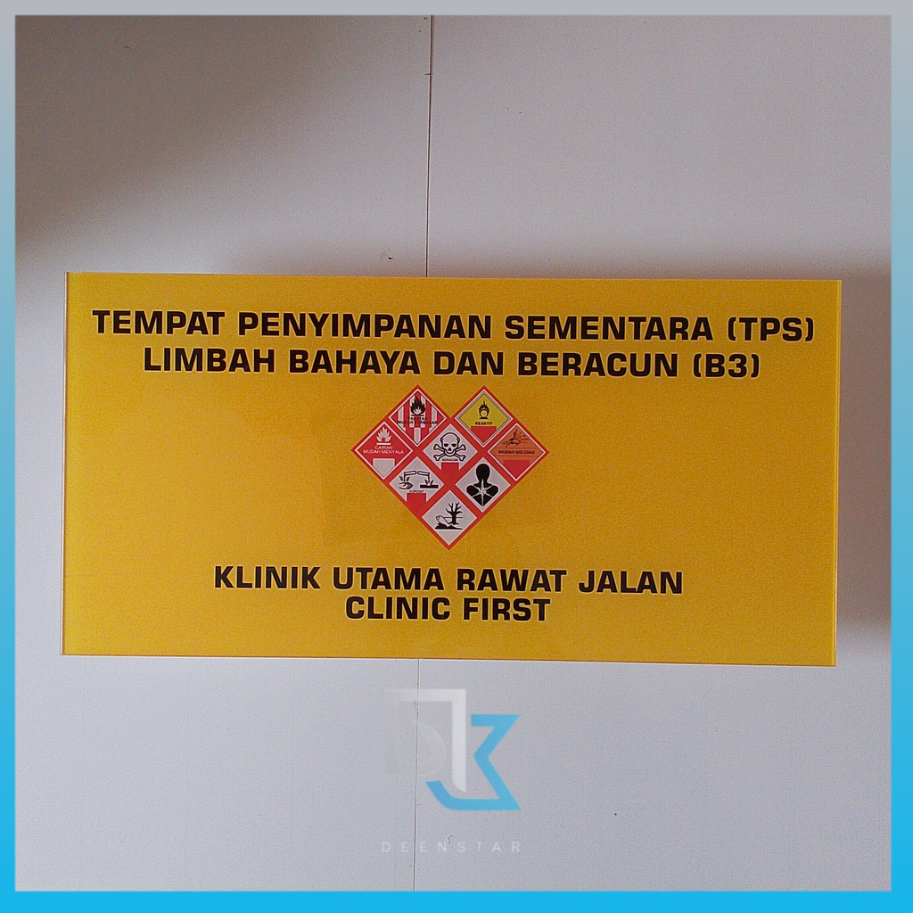 Jual Akrilik Custom Tempat Penyimpanan Sementara, TPS, Limbah Berbahaya ...