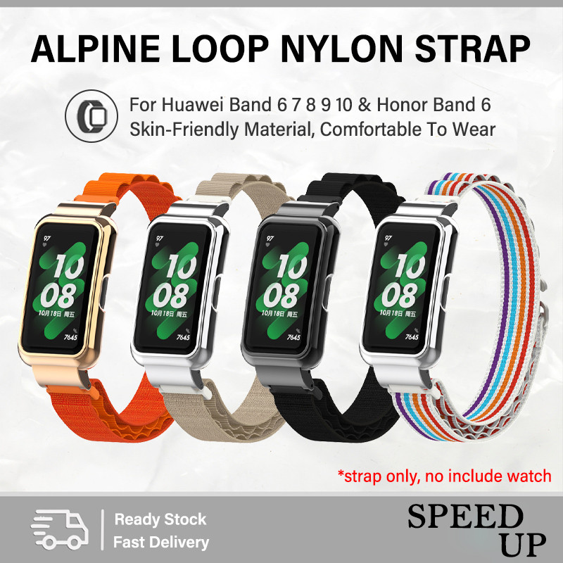 Jual Nylon Strap Huawei Band 6 7 8 9 10/Honor Band 6 Soft Integrated ...