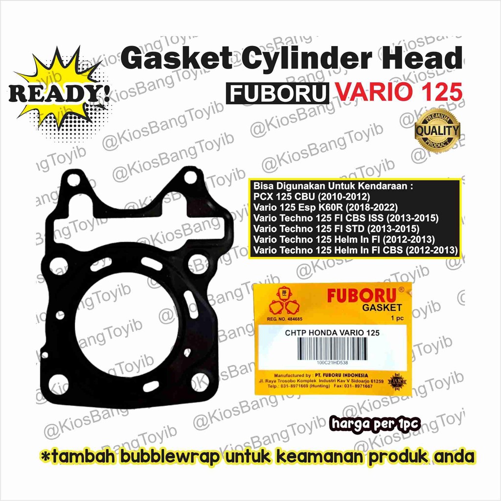 Jual Paking Packing Gasket Cylinder Cop Kop Head Honda Vario 125 ...