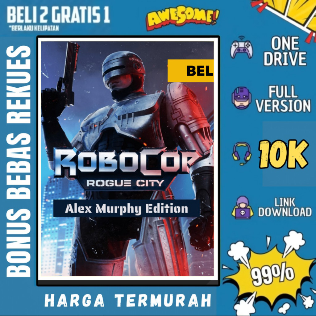 Jual ROBOCOP ROGUE CITY ALEX MURPHY EDITION - GAME PC - GAME LAPTOP ...