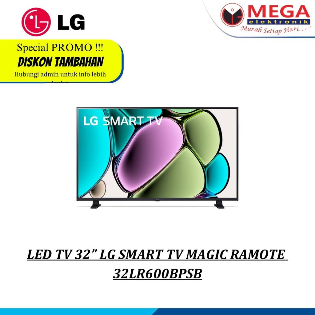 Jual LED TV 32" LG SMART TV MAGIC REMOTE 32LR600BPSB | Shopee Indonesia