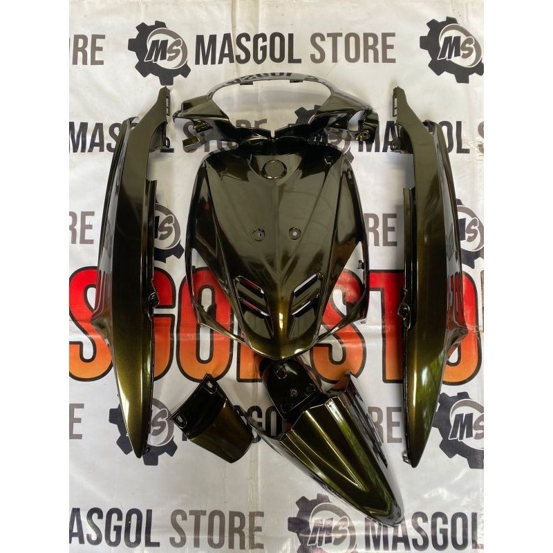 Jual Cover Full body halus Mio sporty Bunglon black gold / Hitam ...