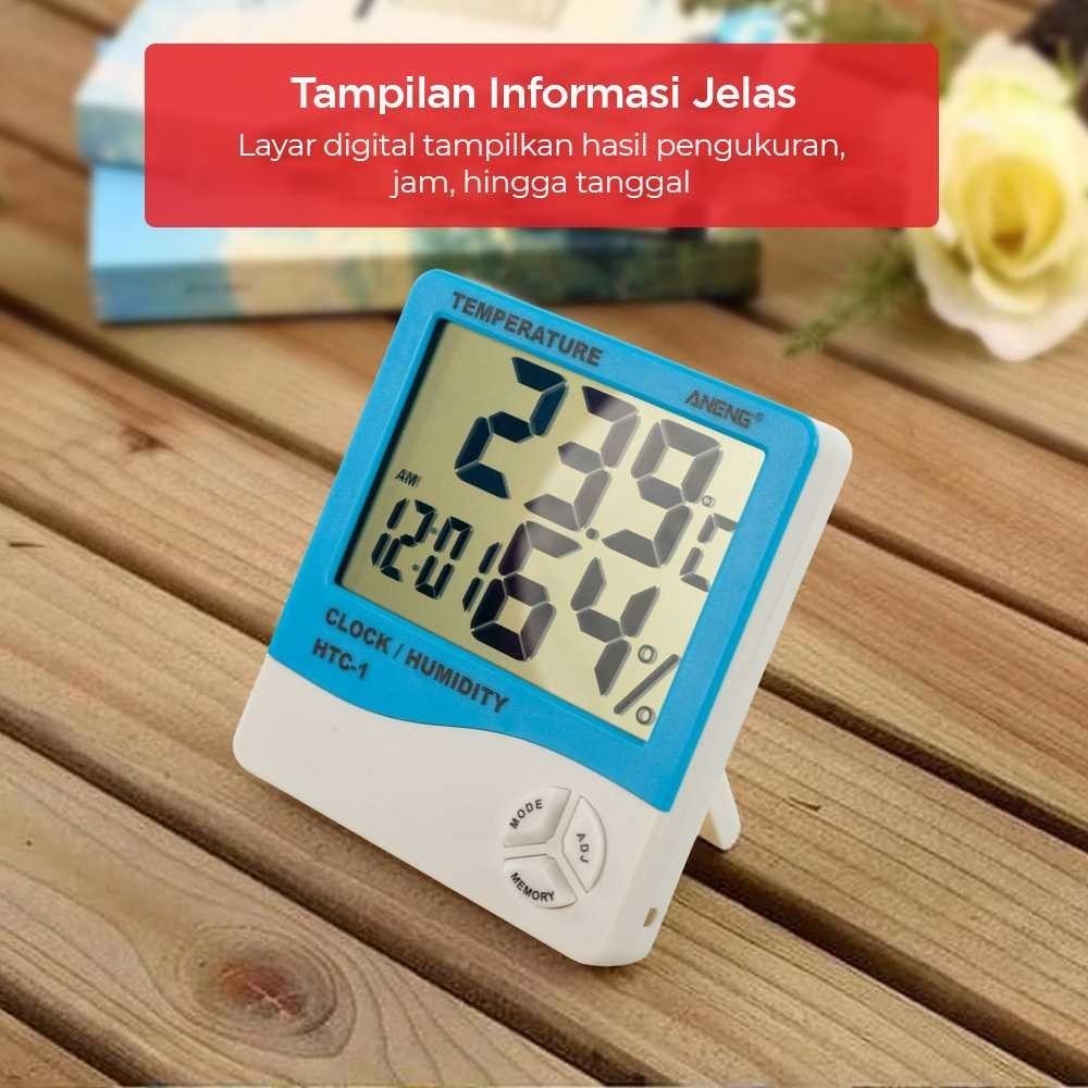 Jual GRSO Termometer Higrometer Pengukur Suhu Kelembapan Ruangan ...