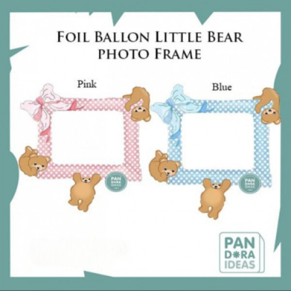 Jual Foil Balloon Little Bear Photo Booth Frame / Balon Foil HBD ...
