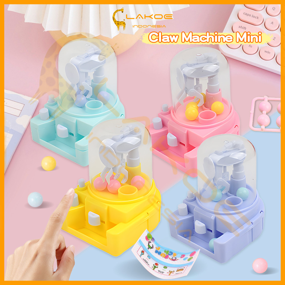 Jual Lakoe Mainan Anak Mesin Capit Bola Mini Claw Machine Candy Mini ...