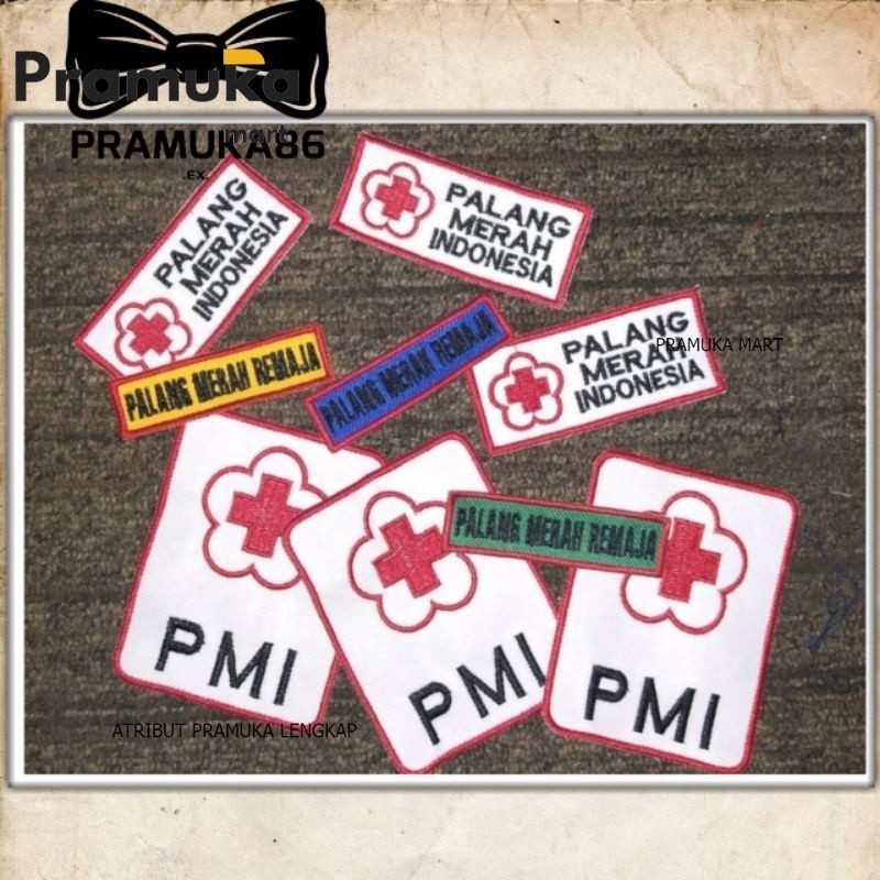 Jual Logo Bedge bed Pmr Pmi SD-SMP-SMA Satu set dan Bisa Satuan Ready ...
