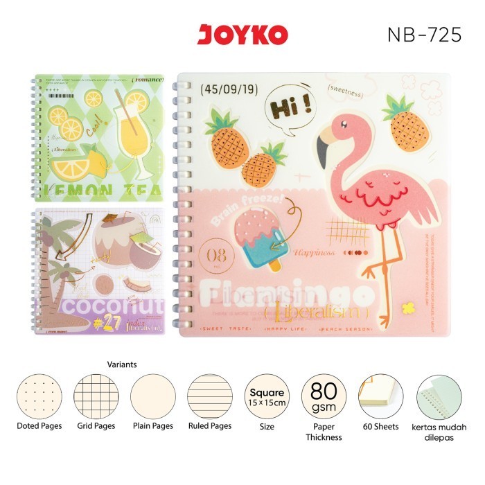 Jual Notebook Diary Agenda Buku Catatan Joyko NB-725 Summer | Shopee ...