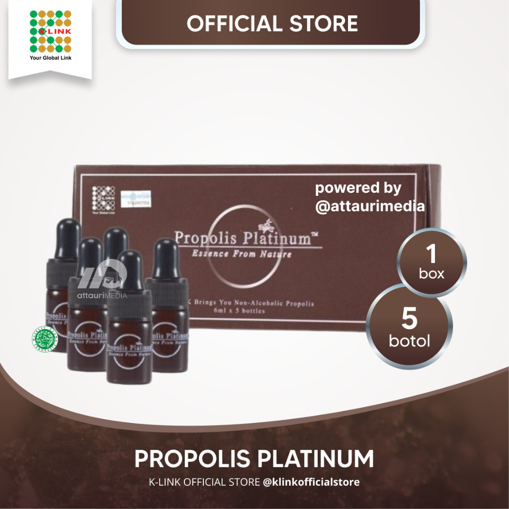 Jual (LIMITED EDITION) Propolis Platinum K-Link 6 ml (1 Box isi 5 Botol ...