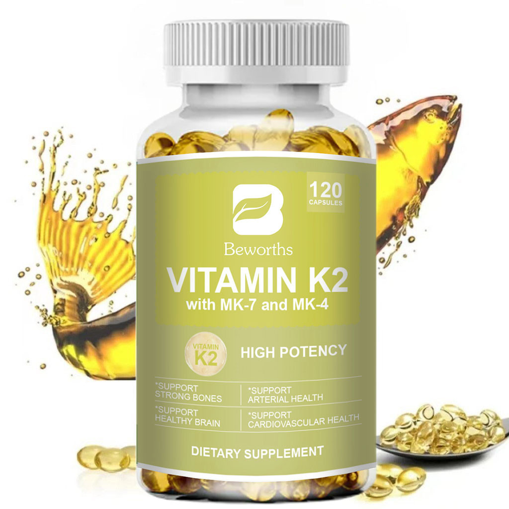 Jual BEWORTHS Vitamin K2 Capsules with MK-7 and MK-4 To Support Healthy ...