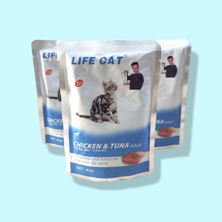 Jual Life Cat Sachet Pouch 85gr 1 Dus isi 24 Sachet | Shopee Indonesia