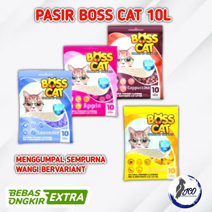 Jual PASIR KUCING GUMPAL WANGI PASIR BOSS CAT 10L PASIR KUCING BOSS CAT 10L | Shopee Indonesia