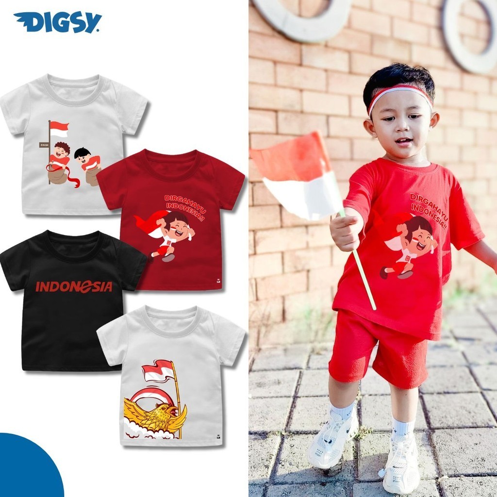 Jual Baju Kaos Kemerdekaan Bayi Anak Remaja Dewasa Series Dirgahayu Garuda Indonesia Bahan Katun ...