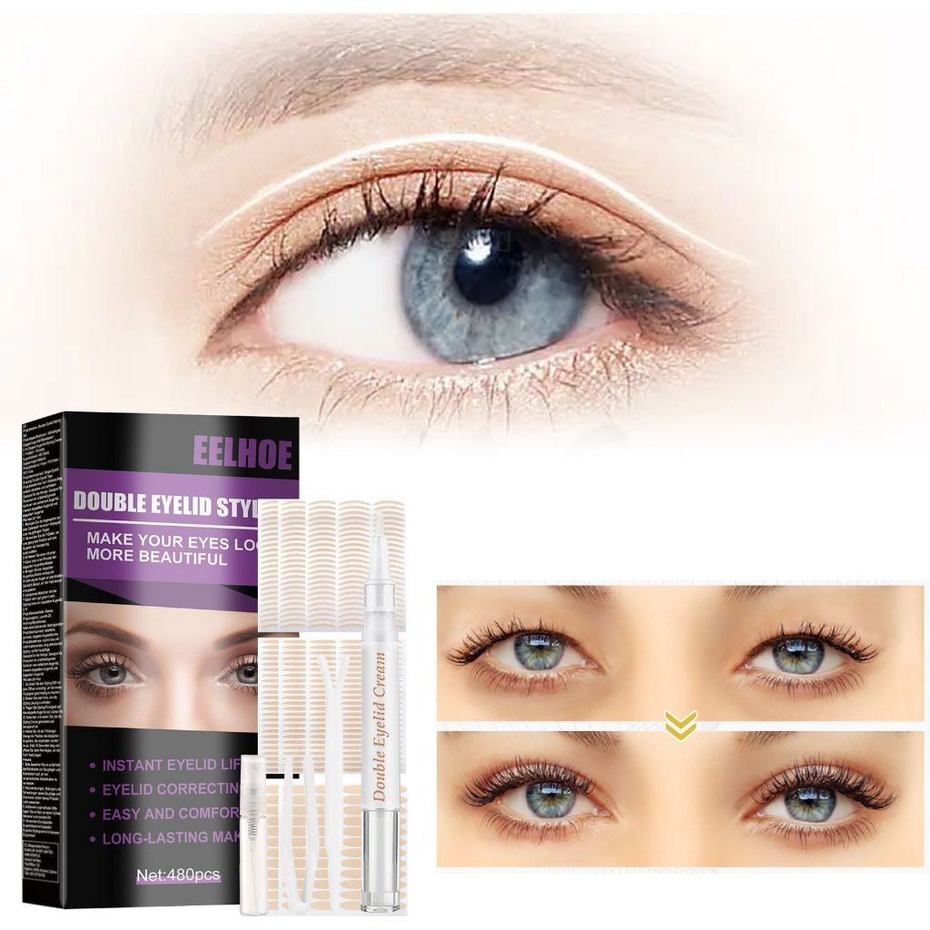 Jual EELHOE Eyelide Tape Skot Mata Jaring Lace Eyelid Tape 480pcs ...