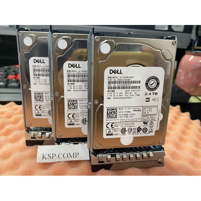 Jual HDD HARDISK SAS 2,5" DELL 2.4TB 10K 0F9NWJ W/ CADDY SNC | Shopee ...