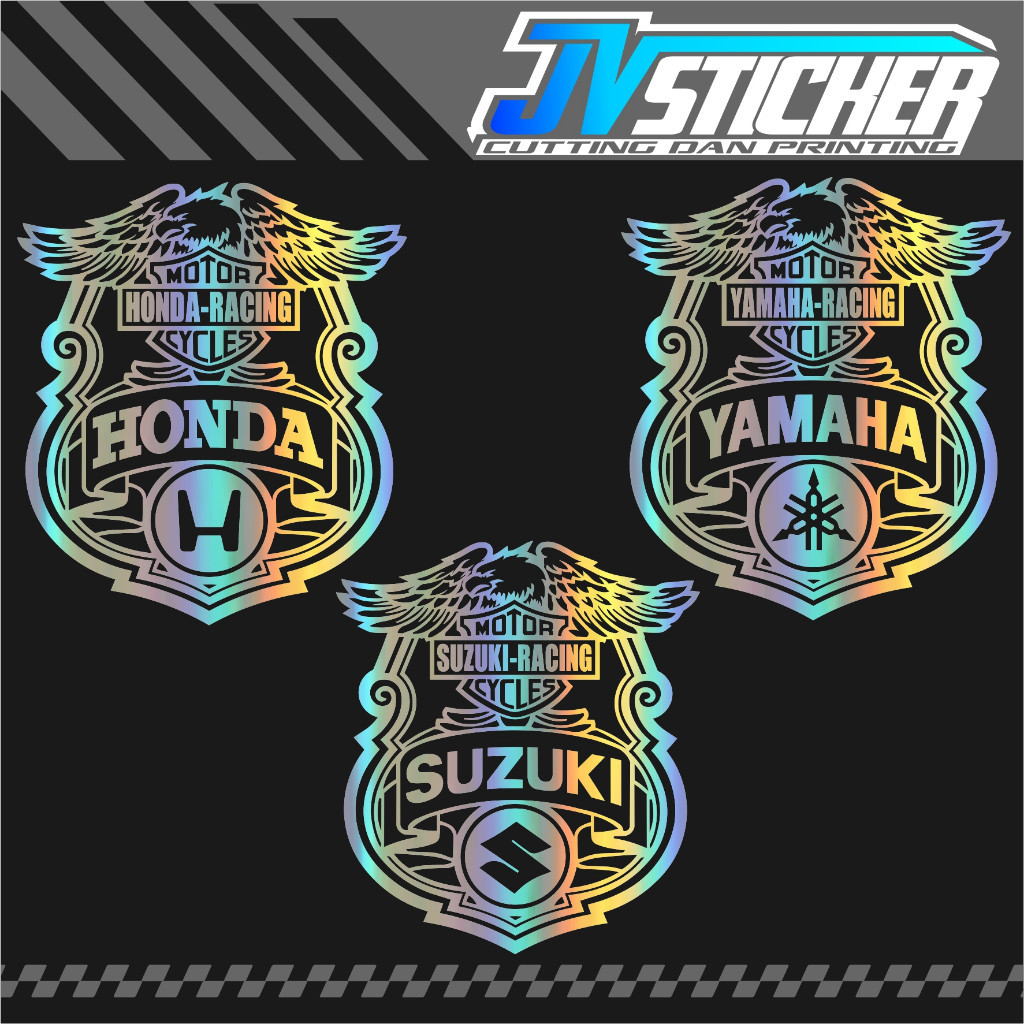 Jual stiker motor racing elang cycles cutting sticker motif harley ...