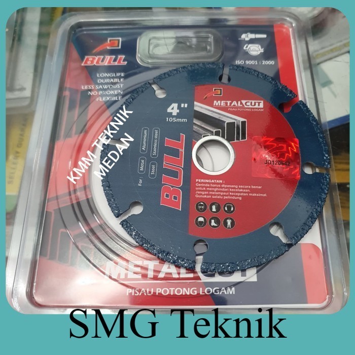 Jual Berkualitas BULL METAL CUTTING DISC 4" MATA POTONG BESI ALUMINIUM ...