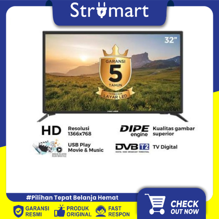 Jual POLYTRON LED DIGITAL TV 32 INCH PLD 32V1853 GARANSI RESMI | Shopee Indonesia