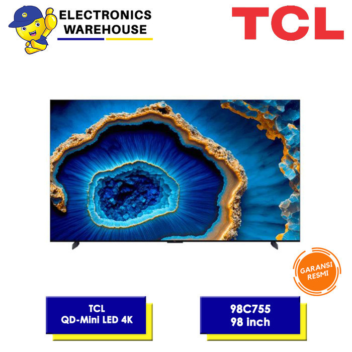 Jual TCL 98C755 QD-Mini LED 4K UHD Smart Google TV w/ 144Hz VRR 98 Inch | Shopee Indonesia