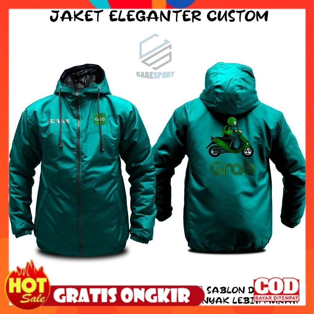 Jual [PREMIUM ORIGINAL] JAKET GRABBIKE DRIVER BAHAN PARASUT KEREN PRIA ...