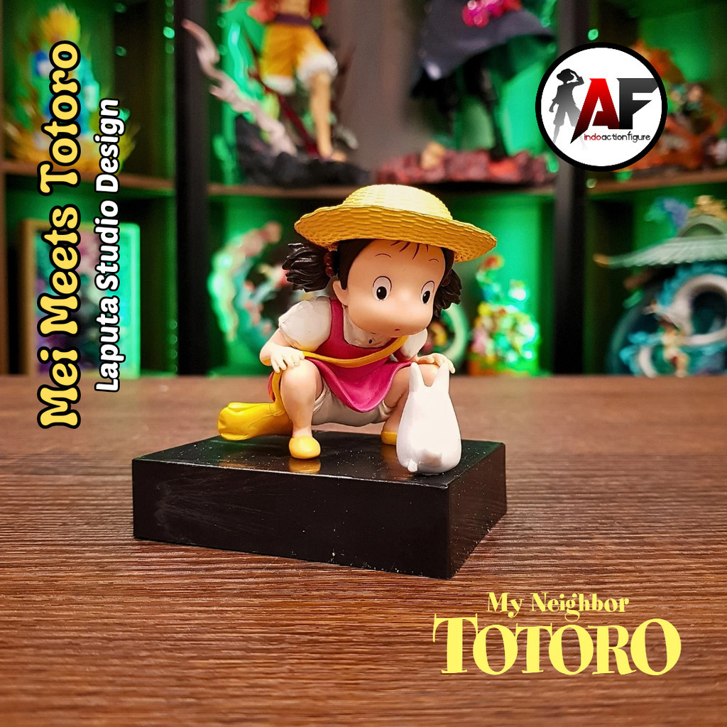 Jual Action Figure My Neighbour Totoro Mei Meets Chibi Totoro Laputa ...