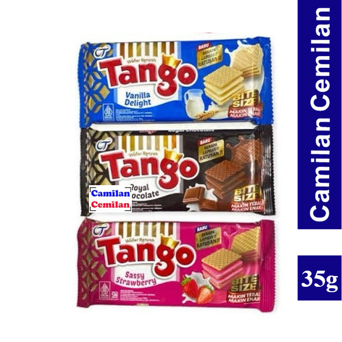 Jual Tango Wafer Coklat, Stawberry, Vanilla 35 gr | Shopee Indonesia