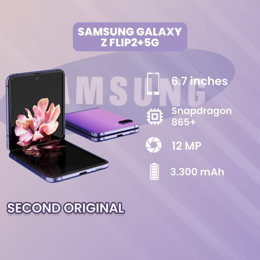 Jual Samsung Galaxy Z Flip2 Z Flip Second Original Mulus Fullset ...