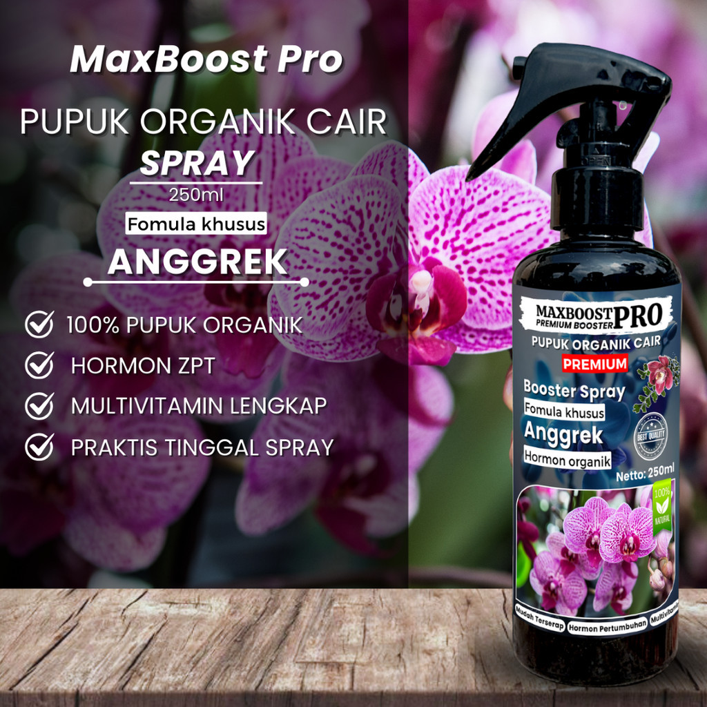 Jual Pupuk Organik Cair Spray Tanaman Hias Bunga Anggrek Plus Hormon ...