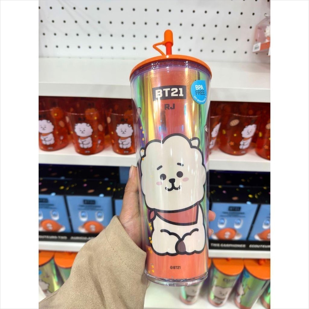 Jual MINISO x BT21 Collection Tumblr straw 800ml | Shopee Indonesia
