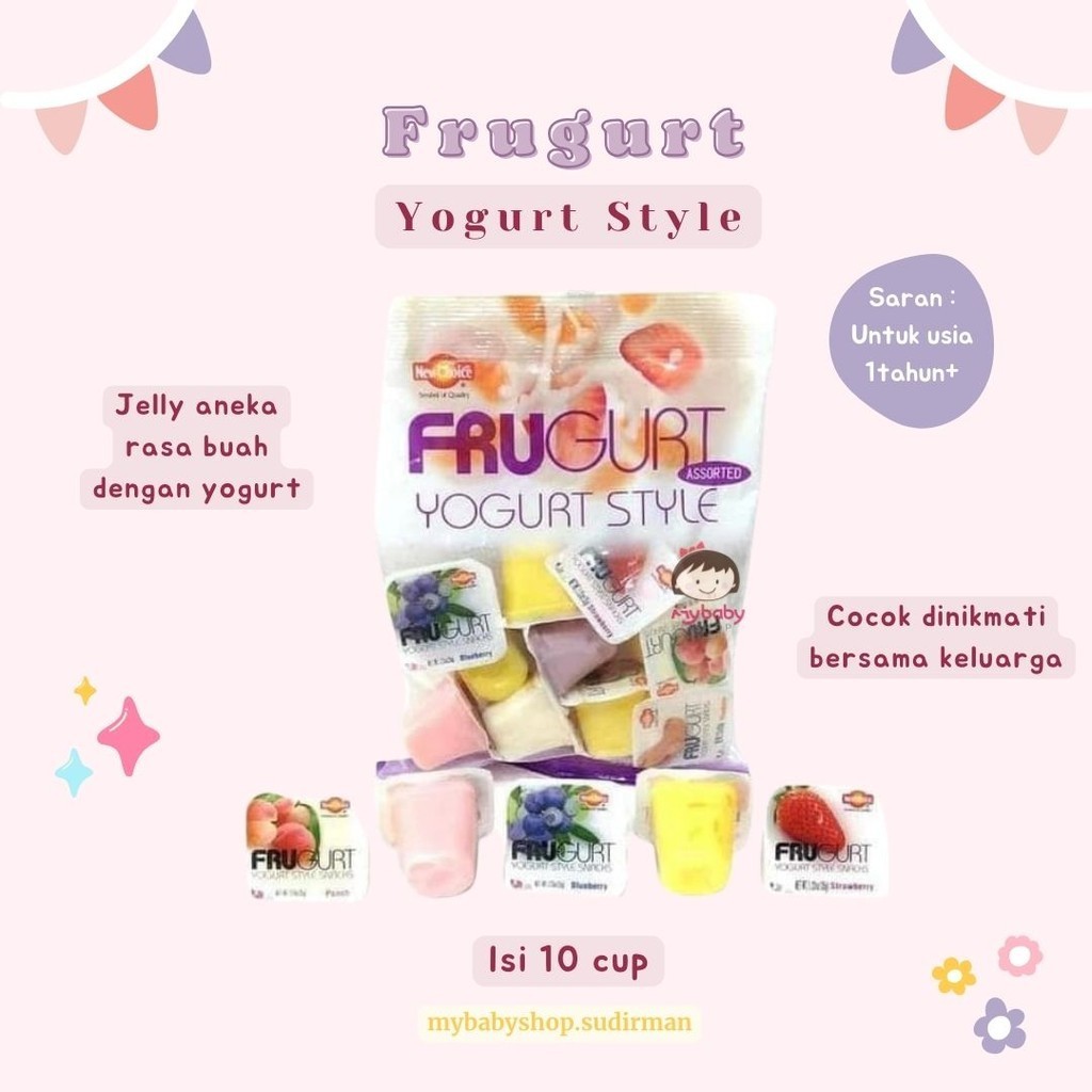 Jual New Choice Frugurt Jelly Yogurt Assorted 10pcs - Jelly buah aneka ...