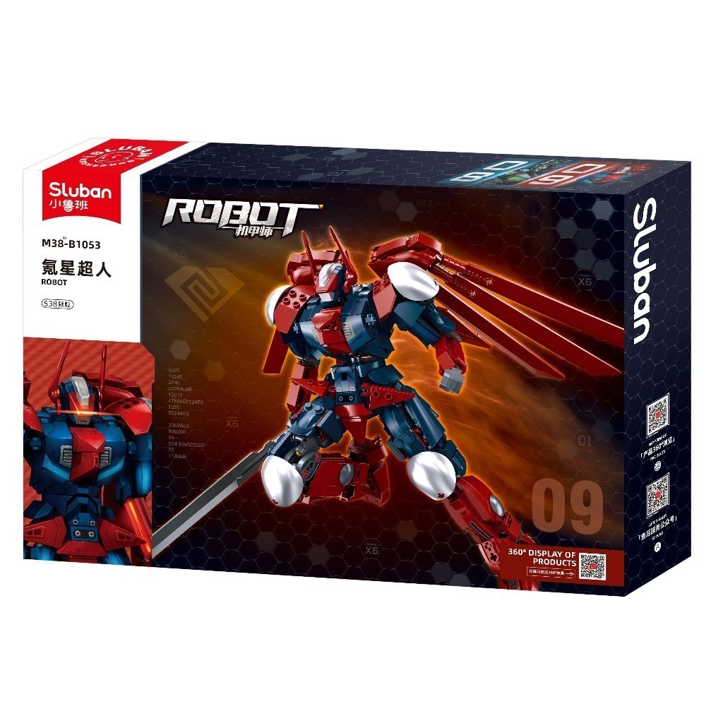 Jual Mainan Balok Susun Sluban Model Bricks P. R. Mecha Robot 09 M38 ...