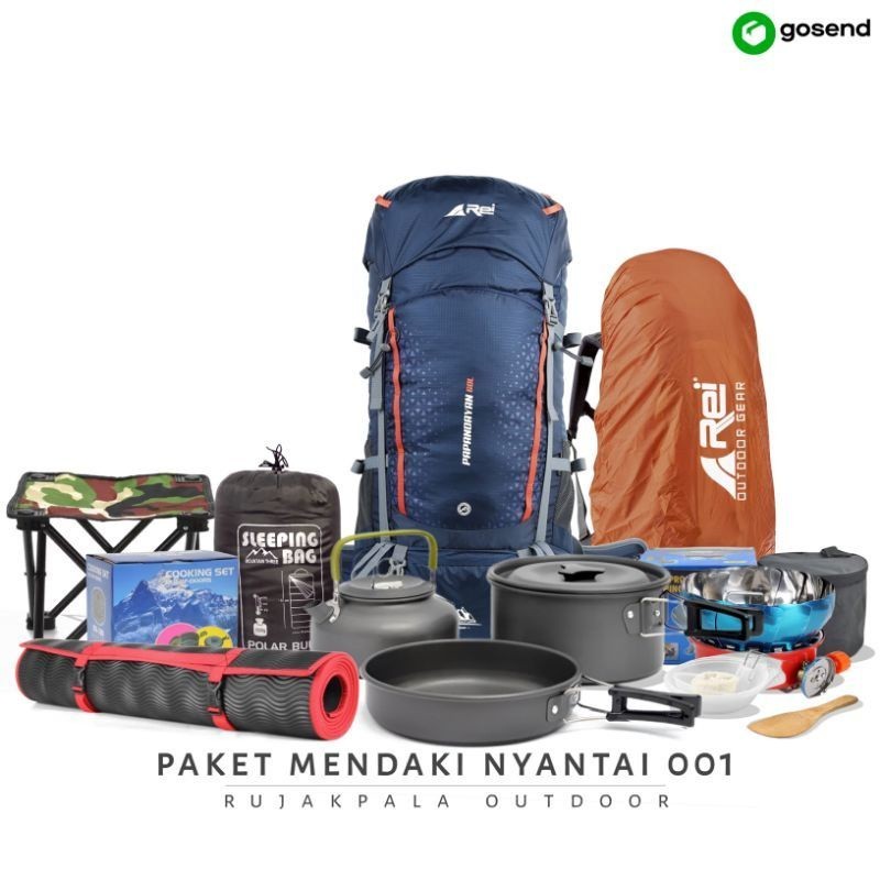 Jual paket tas mendaki gunung carrier original Arei papandayan 60L ...