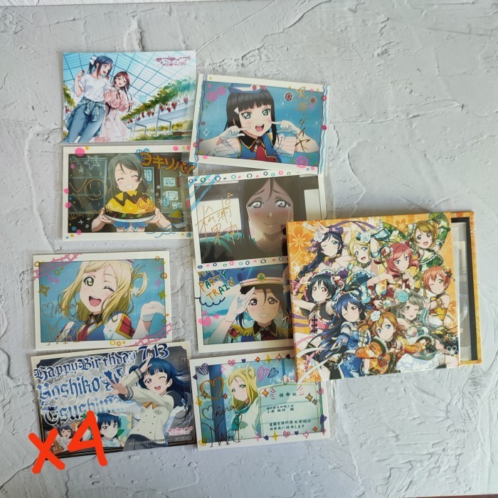 Jual official merch love live! sunshine!! bromide postcard album ...