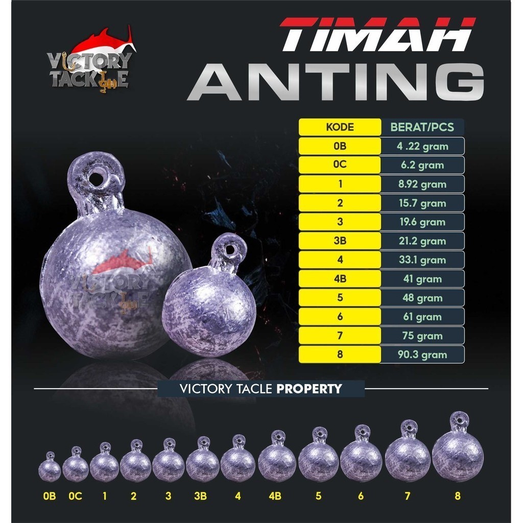 Jual Timah Anting timah timbel pemberat pancing untuk mancing liar galatama kolam Pusat Alat ...