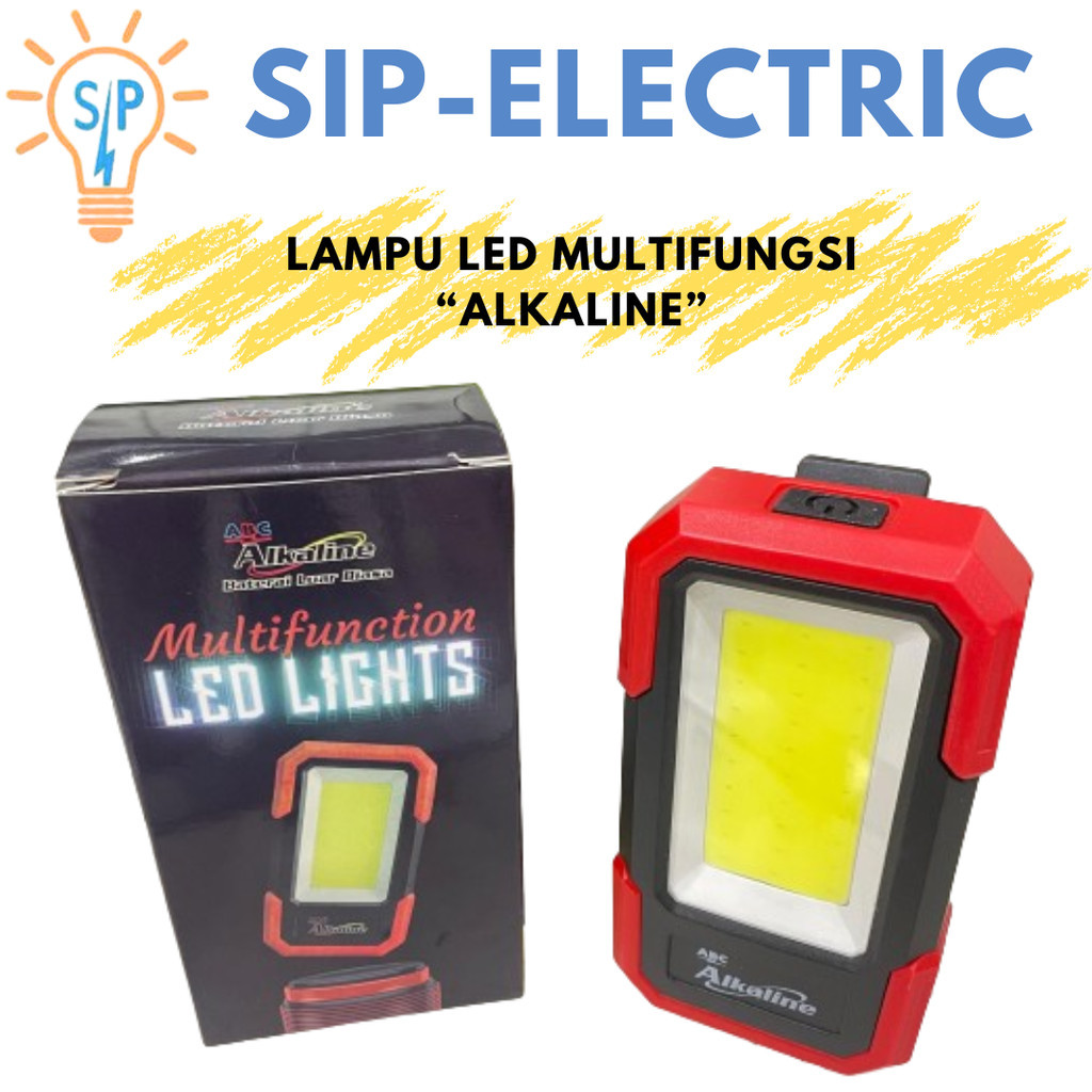 Jual ABC Alkaline Senter Lampu Saku Led Emergency Multifungsi / Jepit ...