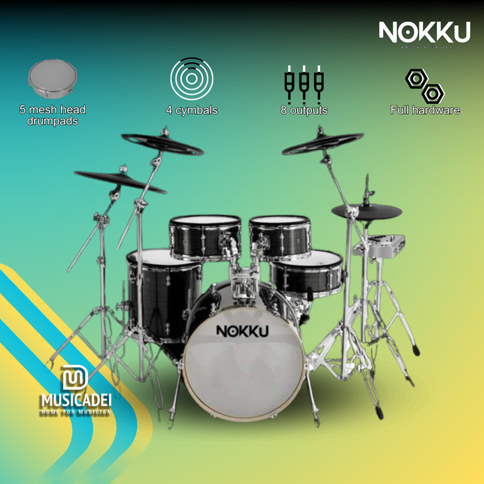 Jual Drum Elektrik NOKKU XD-2000 BK XD 2000 BK XD2000 BK XD2000BK | Shopee Indonesia