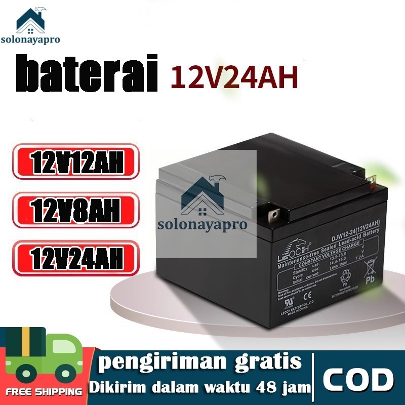 Jual Aki Kering Sprayer Elektrik 12V 8AH /aki 12v 12ah / Baterai Alat ...