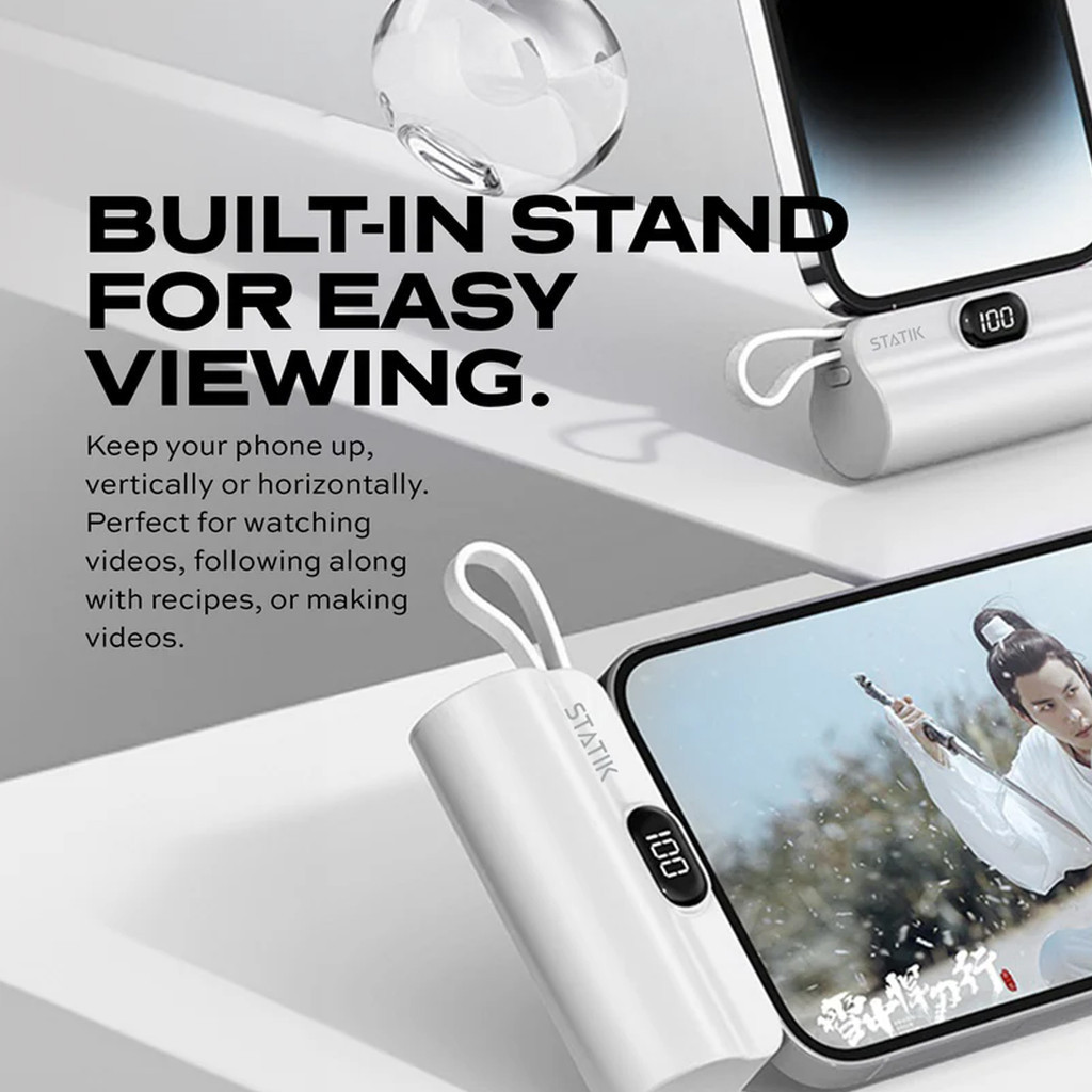 Jual Static Snap-N-Charge Go USB-C Powerbank compact praktis mini | Shopee Indonesia