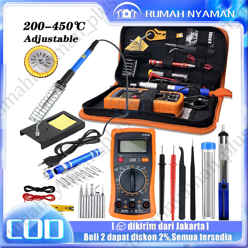 Jual Solder Listrik 60 Watt Murah Paket Penyedot Penghisap Timah Set Kit Lengkap Komplit Station ...