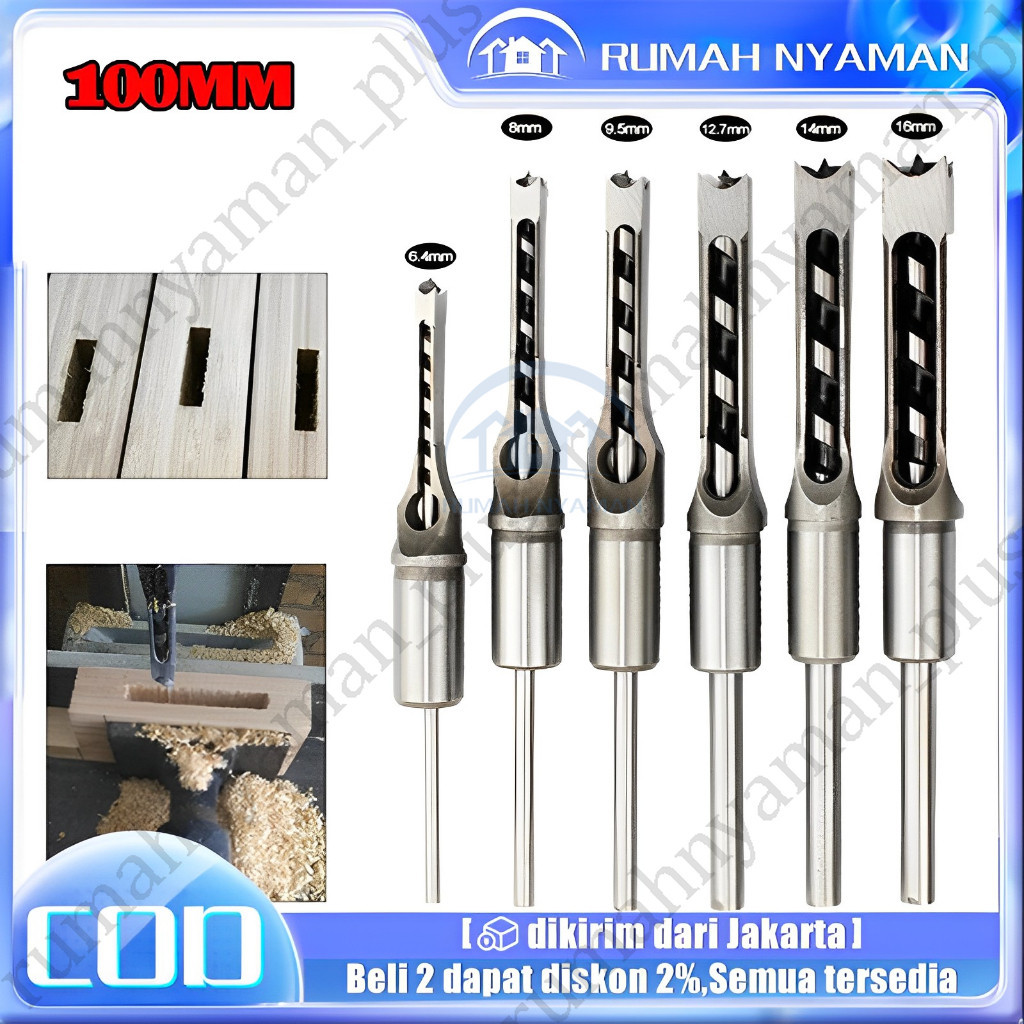 Jual Mata bor bobok kayu 3/8 inch & 1/2 inch / Chisel Set / Mortising ...