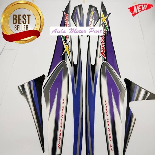 Jual Striping Stiker Polet List honda karisma x 125 2005 hitam full ...