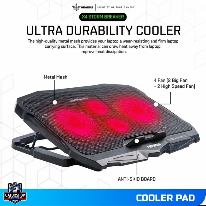 Jual NYK Nemesis Cooling Pad X4 STORMBREAKER Cooler Pad Gaming Kipas ...