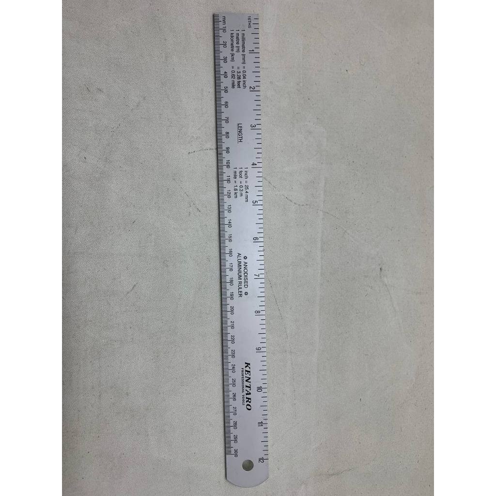 Jual Penggaris Mistar Aluminium KENTARO/Penggaris stainless KENTARO ...
