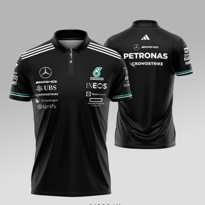 Jual Kaos Polo Jersey F1 Mercedes AMG Formula One Racing Team 2025 ...