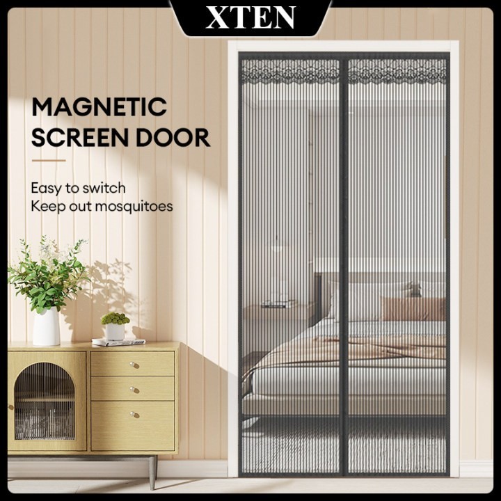Jual Magnetic Door Screen Simple Anti Mosquito Screen Mesh Door Curtain ...