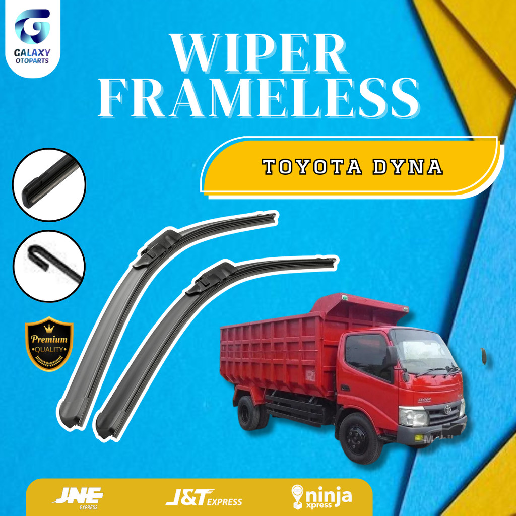 Jual Wiper Mobil Toyota Truk Dyna - Model Frameless Soft 1 Set Kiri dan ...