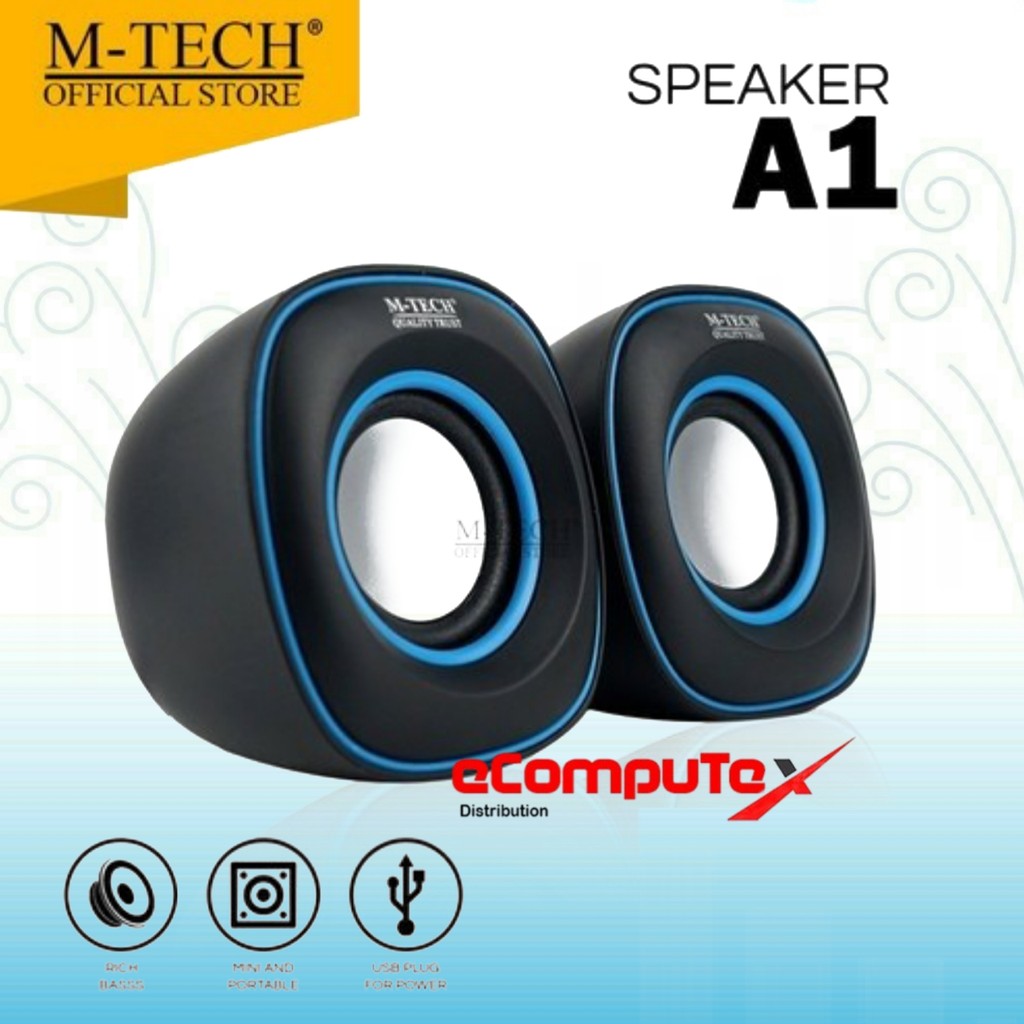 Jual SPEAKER M-TECH A1 / M TECH A1 MULTIMEDIA SPEAKER 2.0 PC KOMPUTER ...