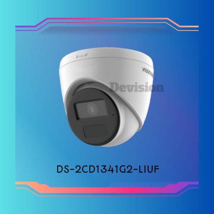 Jual DS-2CD1341G2-LIUF HIKVISION 4 MP Smart Hybrid Light Fixed Turret Network Camera | Shopee ...